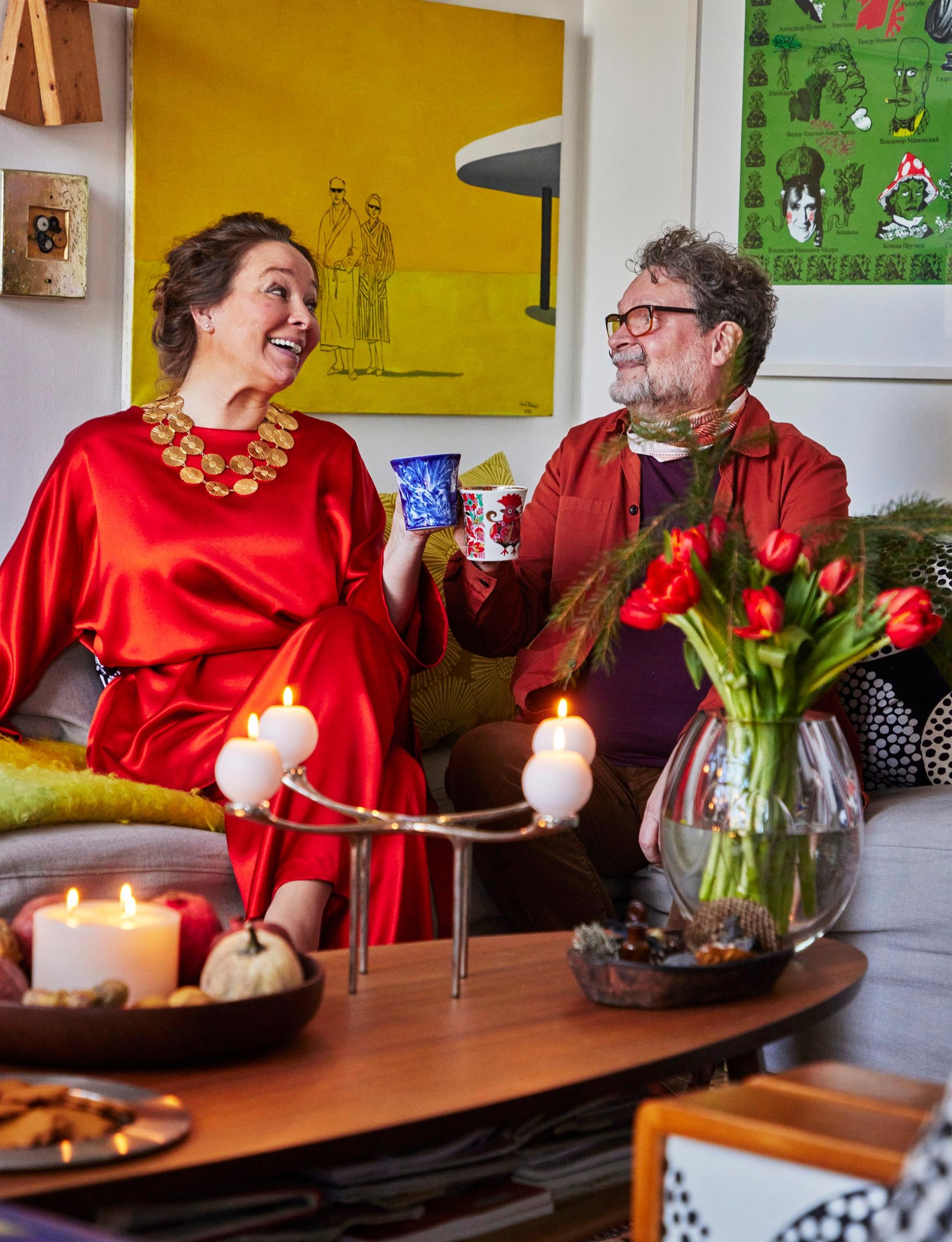 Eeva Melan ja Eeropekka Rislakin taidekodissa juhlitaan joulua | Eeva